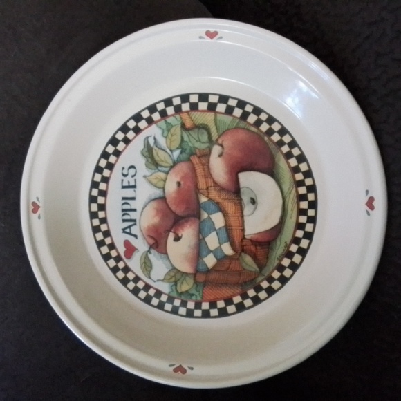 Susan Winget | Kitchen | Apples Pie Plate By Susan Winget Certified ...